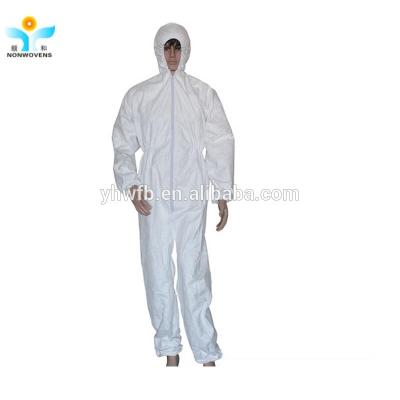 China PP SMS Common Disposable Protective Coverall For The Medical , Hygiene Usage for sale