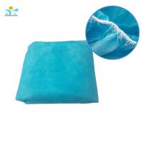 China Disposable Non Woven Fabric Bed Sheet 45gsm For Spa Beauty Hotel Room 120*220 for sale