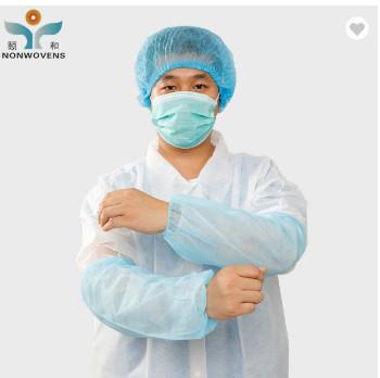 China Eco Friendly PP Non Woven Fabric Arm Cover With Elastic Cuff For Home Cleaning for sale