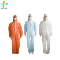 China Elastic Wrist Disposable Protective Wear Coveralls Non Woven Clothing for sale