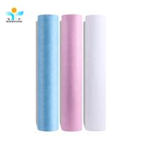 China Polypropylene Disposable Bedsheet Roll Non Woven Fabric Blue Bed Sheet for sale
