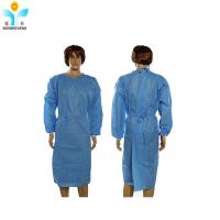 China SMS Fabric Disposable Surgical Gown Heat Sealing Reinforced Sterile for sale