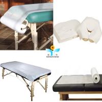 China 80*200cm Disposable Bedsheet Roll PP PE Lamination Fabric 30gsm for sale