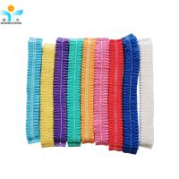 China 25gsm Comfortable Hair Protection Clip Cap Round Double Elastic for sale