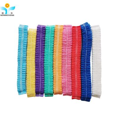 China 25gsm Comfortable Hair Protection Clip Cap Round Double Elastic for sale