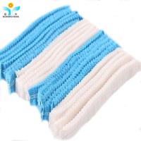 China 24'' Disposable Hair Net Cap Yellow Round 24 For Doctor Surgeon S Cap for sale