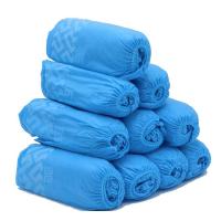 China Antiskid 16*40cm PE Disposable Shoe Covers SMS Nonwoven Fabric Cleanroom Care for sale