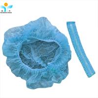 China Breathable PP Disposable Hair Net Cap With Single Elastic For Hair Protection for sale
