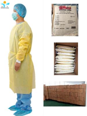 China Customizable Non Woven Disposable Isolation Gown Dustproof Anti Static for sale