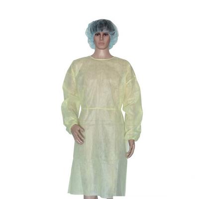 China Waterproof Disposable Isolation Gowns With Free Samples Used In Hospital 16gsm for sale