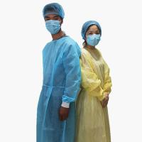 China Breathable Collar Tie Disposable Isolation Gown With Customized ISO/CE Certification for sale