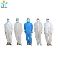 China High Fluid Resistance Disposable Protective Wear PP SMS Without Shoe Cover for sale