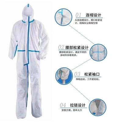 China Dustproof Disposable Protective Suits Anti Fouling For Industrial for sale