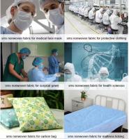 China Breathable SMS Nonwoven Meltblown Fabric 10L/M2/S Hydrophilic Anti Static for sale