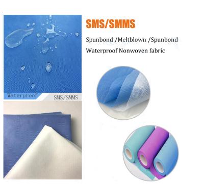 China Polypropylene SMS Non Woven Fabric 15% Elongation 50gsm Anti Static for sale