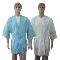 China V-Neck Medical Disposable Clinic Temporary Gown 10pcs/Bag 50pcs/Case for sale