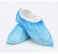China Waterproof Disposable Shoe Covers Feature PP SMS PE CPE CE Certified for sale