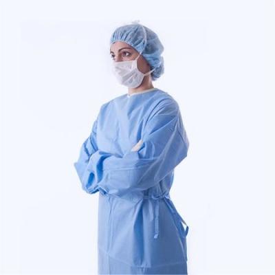 China Medical Disposable Surgical Gown 40gsm Non-Sterile 50pcs/ Case for sale