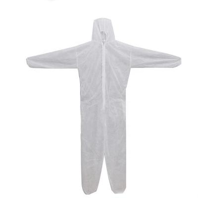 China Breathable Microporous Fabric Disposable Protective Coverall In White / Blue for sale
