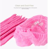 China Lightweight PP SMS Spun-lace Non-woven Fabric Disposable Hair Net Cap 18'' 21'' 24 for sale