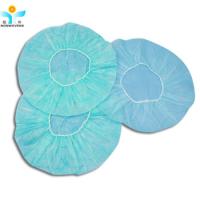 China Double Elastic Disposable SMS Bouffant Cap For Doctor Surgeon S Cap for sale