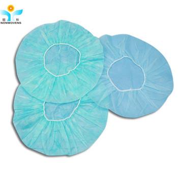 China Disposable SMS 18'' 21'' 24'' Bouffant Cap in White Blue Yellow Pink For Hospital Clinic for sale