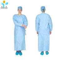 China Anti Alcohol Disposable Surgical Gown Blue Green Eco Friendly Breathable for sale