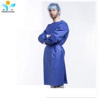 China Eco Friendly SMMS Disposable Surgical Gown Nonwoven Anti-Bacterial Comfortable for sale