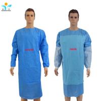 China SMS Nonwoven Eco Friendly Breathable Surgical Gowns with Antibacterial Protection for sale
