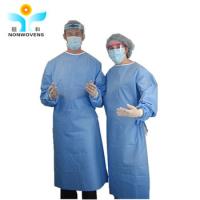 China SMS Nonwoven Eco Friendly Breathable Surgical Gowns with Antibacterial Protection for sale