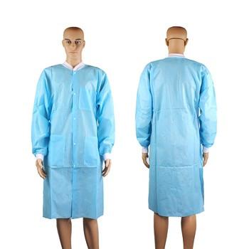 China Collar-Tie Surgical Gown / Velcro Style Reliable 30-50gsm For Medical for sale
