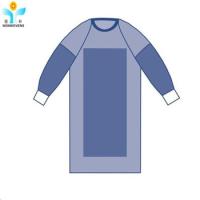 China 30-50gsm Disposable Surgical Gown Reinforced Style Waist 2 Or 4 Ties for sale