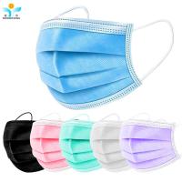China Earloop Elastic 3 Ply Disposable Face Mask Comfortable For Personal Care for sale