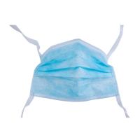 China Elastic Disposable Tie-On 3Ply Face Mask 25 25 25 Gsm PP SMS Meltblown for sale