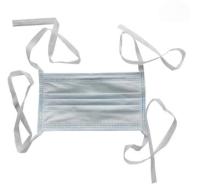 China Elastic Disposable Tie-On 3Ply Face Mask 25 25 25 Gsm PP SMS Meltblown for sale