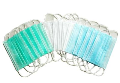 China Nonwoven Fabric 3 Ply Face Mask PP SMS Meltblown 17.5*9.5cm Waterproof for sale