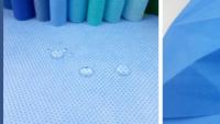China Medical Blue Disposable SMS Gown Material For Scrub Suit Mask for sale