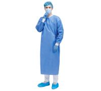 China Reinforced EO Sterilized Disposable Surgical Gown with Elastic Cuff for sale
