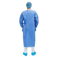 China Reinforced EO Sterilized Disposable Surgical Gown with Elastic Cuff for sale