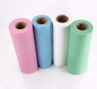 China Breathable Eco Friendly Disposable Bedsheet Roll Soft Dust Proof PE Lamination Fabric for sale