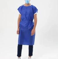China Sewing Or Ultrasonic Welding Disposable Isolation Gown 120*140cm For Hospital for sale