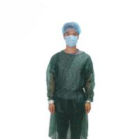 China Hospital Isolation Gowns with Elastic Cuff 10pcs/ Bag Packaging Non-woven Products for sale