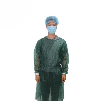 China Hospital Isolation Gowns with Elastic Cuff 10pcs/ Bag Packaging Non-woven Products for sale