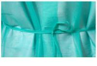 China Waist 2 Ties Disposable Isolation Gown Waterproof For Hospital Clinic for sale