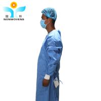China Disposable Surgical Gown Utrosonic Welding knitted cuff Sterile individual package for sale