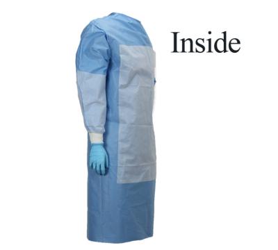 China Disposable Reinforced Operating Gown Sleeve Options Elastic Or Knitted Cuff for sale