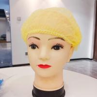 China Soft Disposable PP Hair Net Cap For Factory In White Blue Yellow Pink for sale