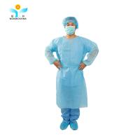 China Disposable Breathable Soft Isolation Gowns With Collar Tie Sleeves for sale