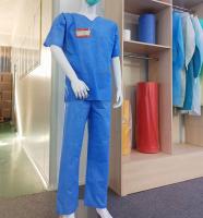 China SMMS Disposable Surgical Gown Short Sleeve Patient Suits  For Hospital for sale