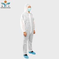 China SMS Anti Bacterial Disposable Protective Wear Waterproof Protective Coverall Wear For Hospital for sale